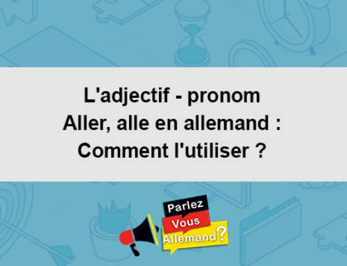 Les pronoms personnels en allemand - Grammaire
